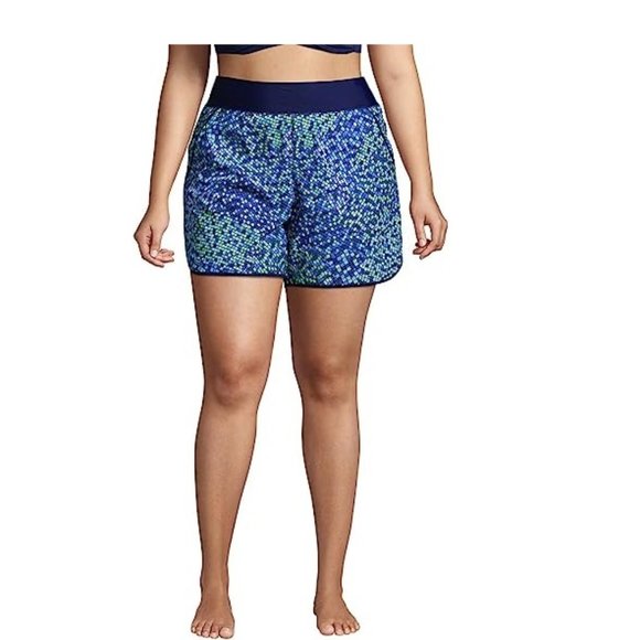 Lands' End | Swim | Nwt Lands End Womens 5 Elastic Waist Swim Shorts ...